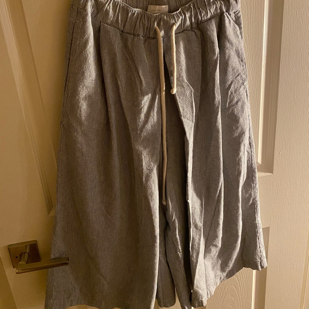 Wide Led Strip Pants - Gem